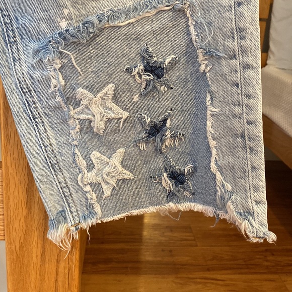 We The Free | Jeans | Free People Oversized Star Ripped Jeans | Poshmark